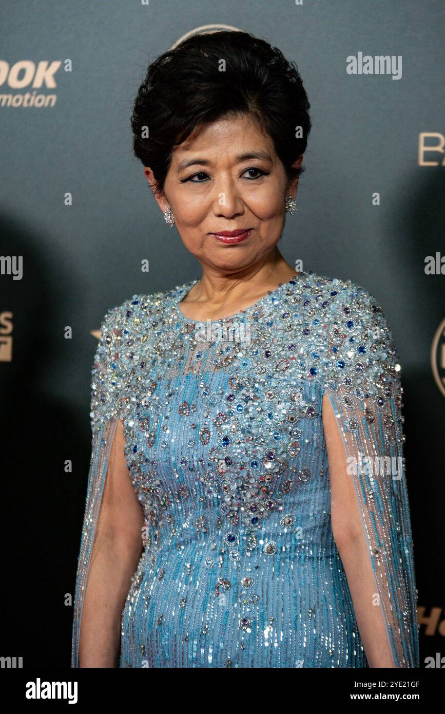 Michele Kang during the red carpet ceremony of the Ballon d'Or (Golden ...