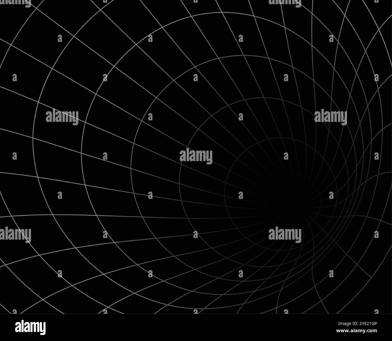 abstract warmhole wireframe tunnel template design Stock Vector Image ...