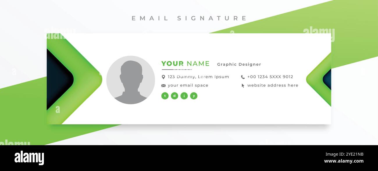 How to design email signature hi-res stock photography and images - Alamy