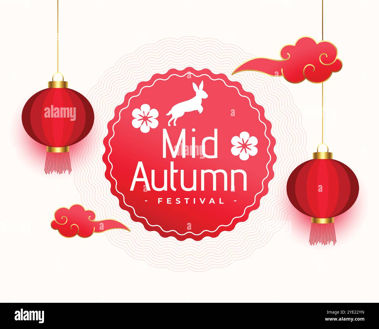 mid autumn festival seasonal background design Stock Vector Image & Art ...