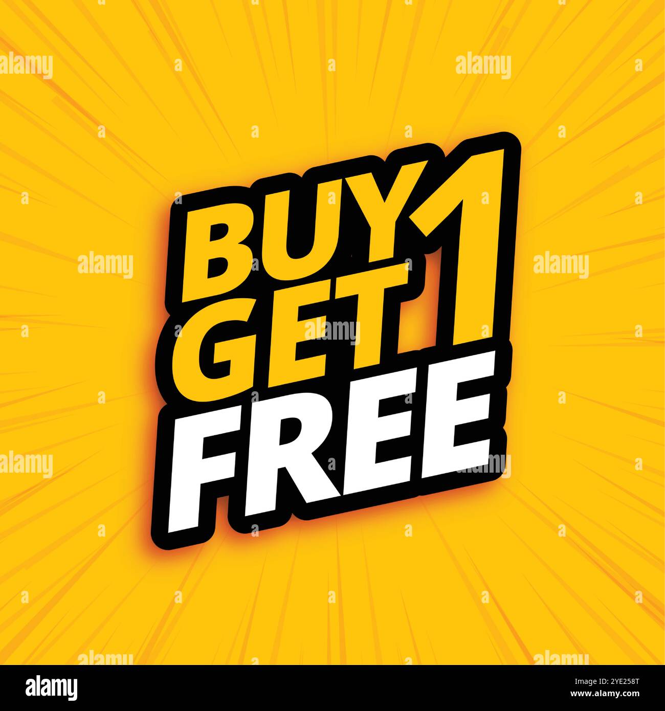 buy one get one free sale and deals background vector Stock Vector ...