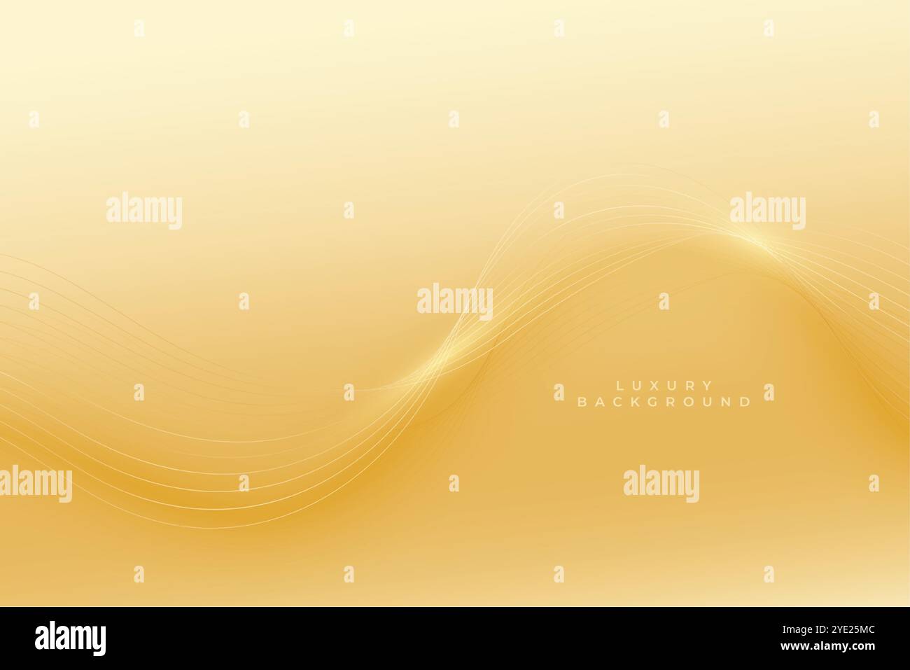 beautiful golden lines wave luxury background Stock Vector Image & Art ...