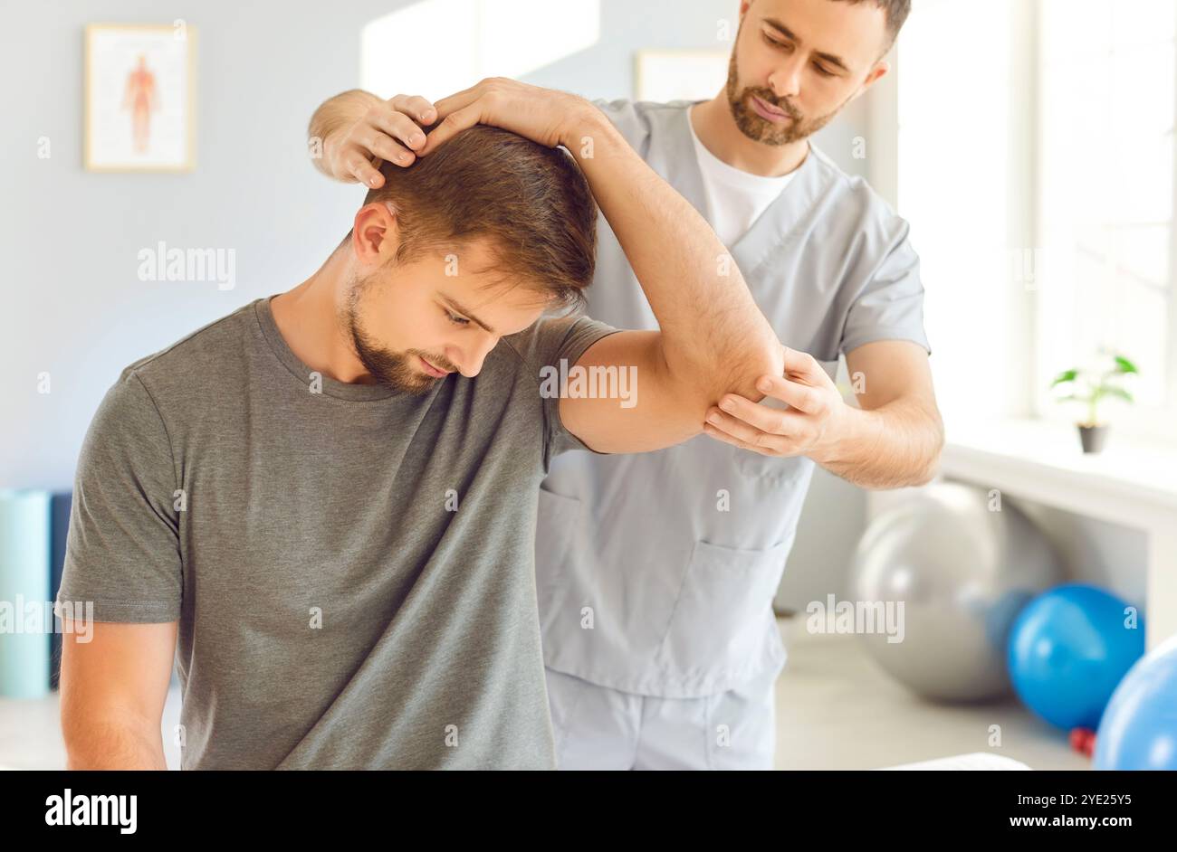 Rehabilitation and hand elbow therapy by professional trainer nurse ...