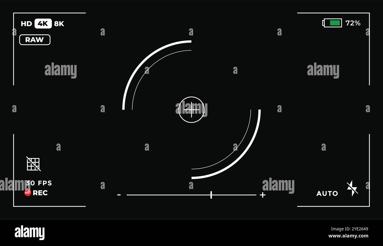 camera lens view finder display template Stock Vector Image & Art - Alamy