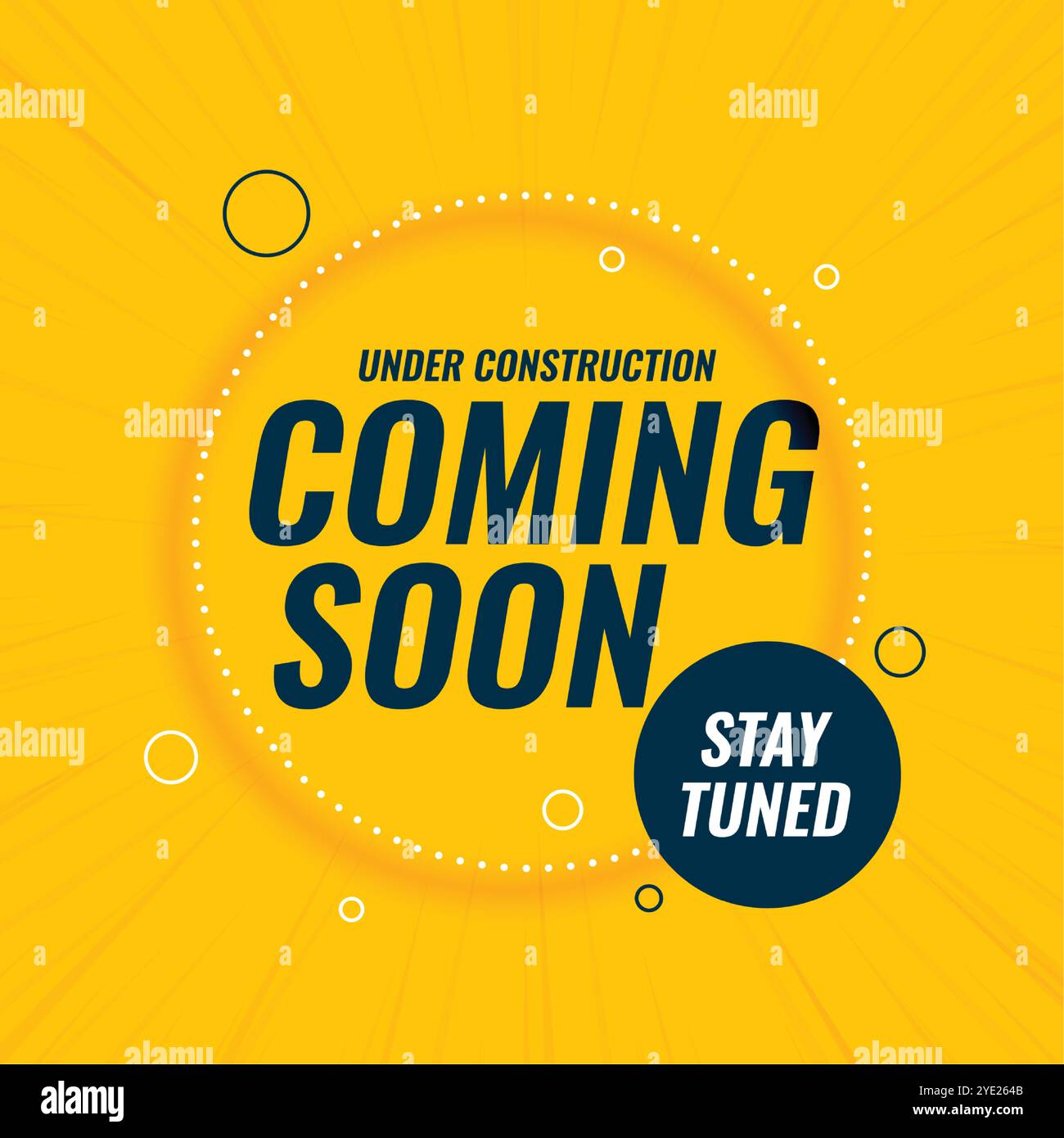 coming soon promotional yellow background Stock Vector Image & Art - Alamy