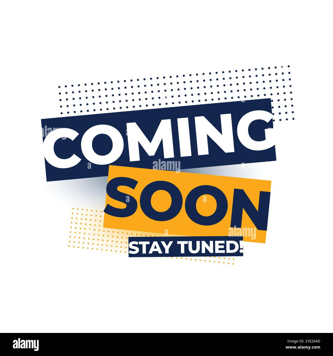 modern coming soon poster with stay tuned message Stock Vector Image ...
