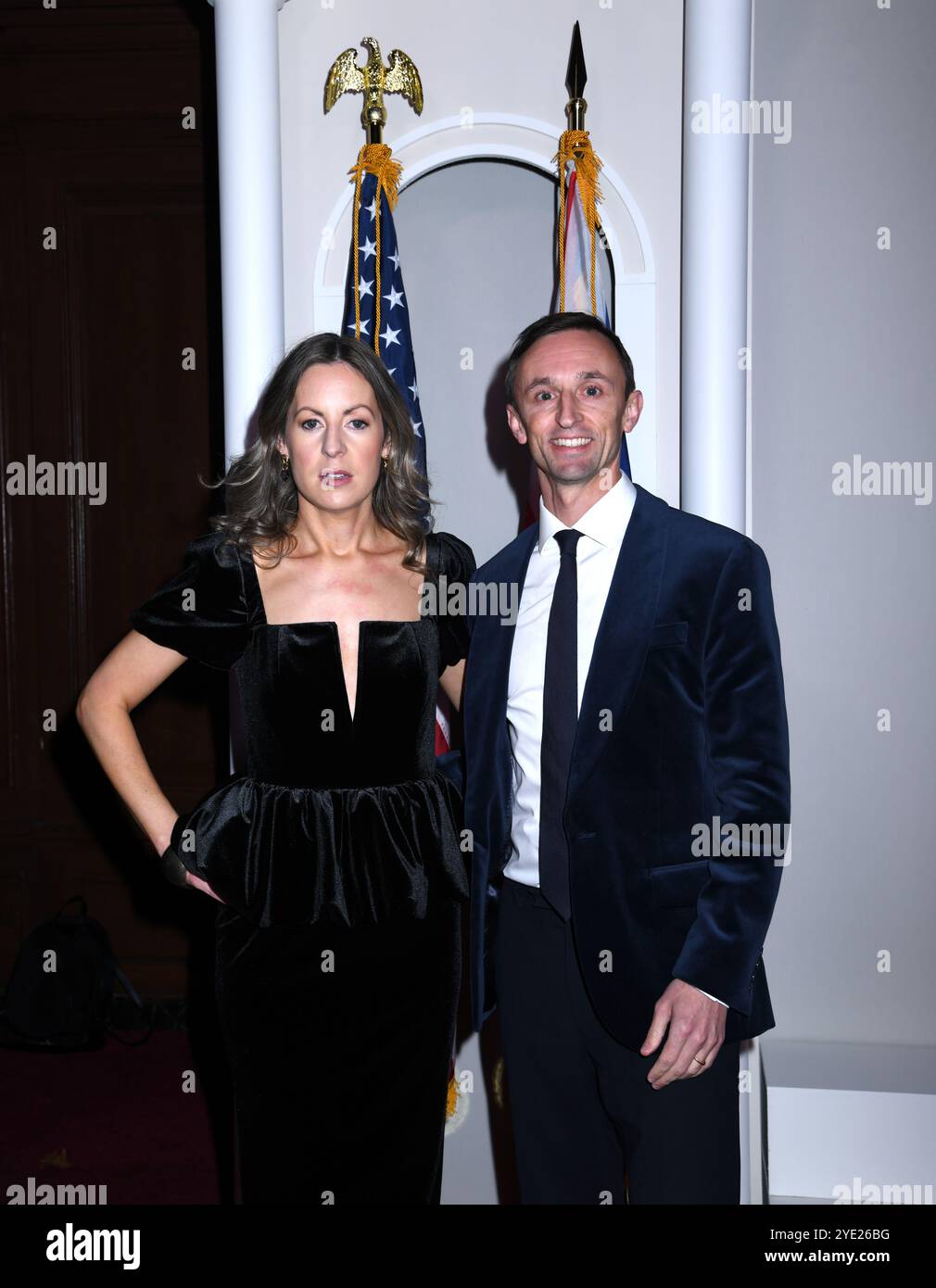 October 28, 2024, New York, Ny, United States: Hannah Young and Archie ...