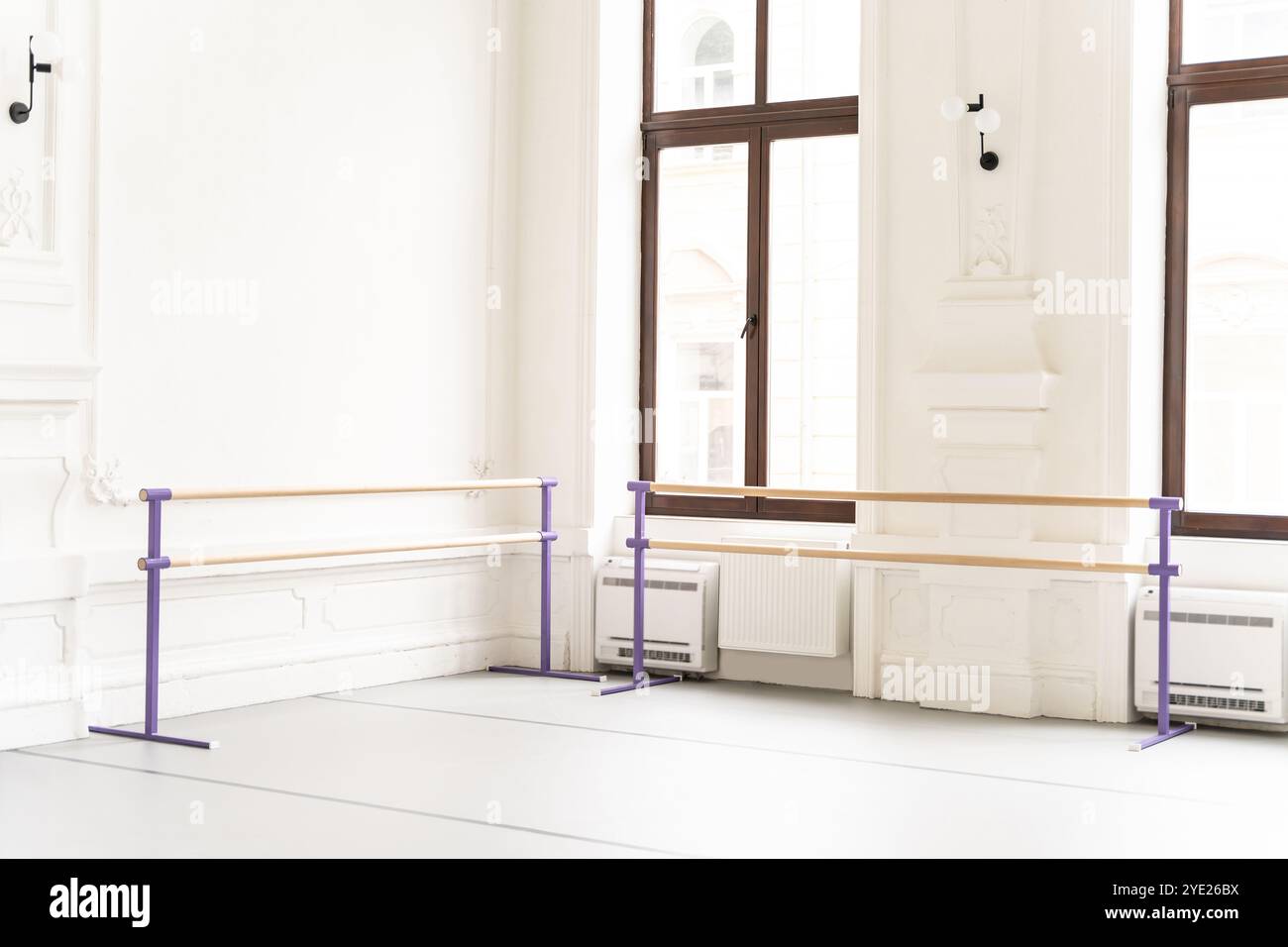 Empty ballet dance room with with modern light interior Stock Photo - Alamy