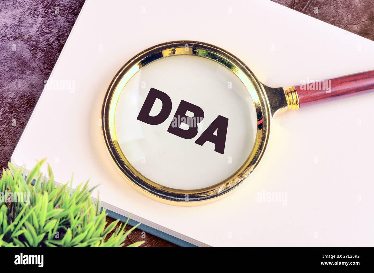 DBA - Database Administrator, acronym business concept written in a ...