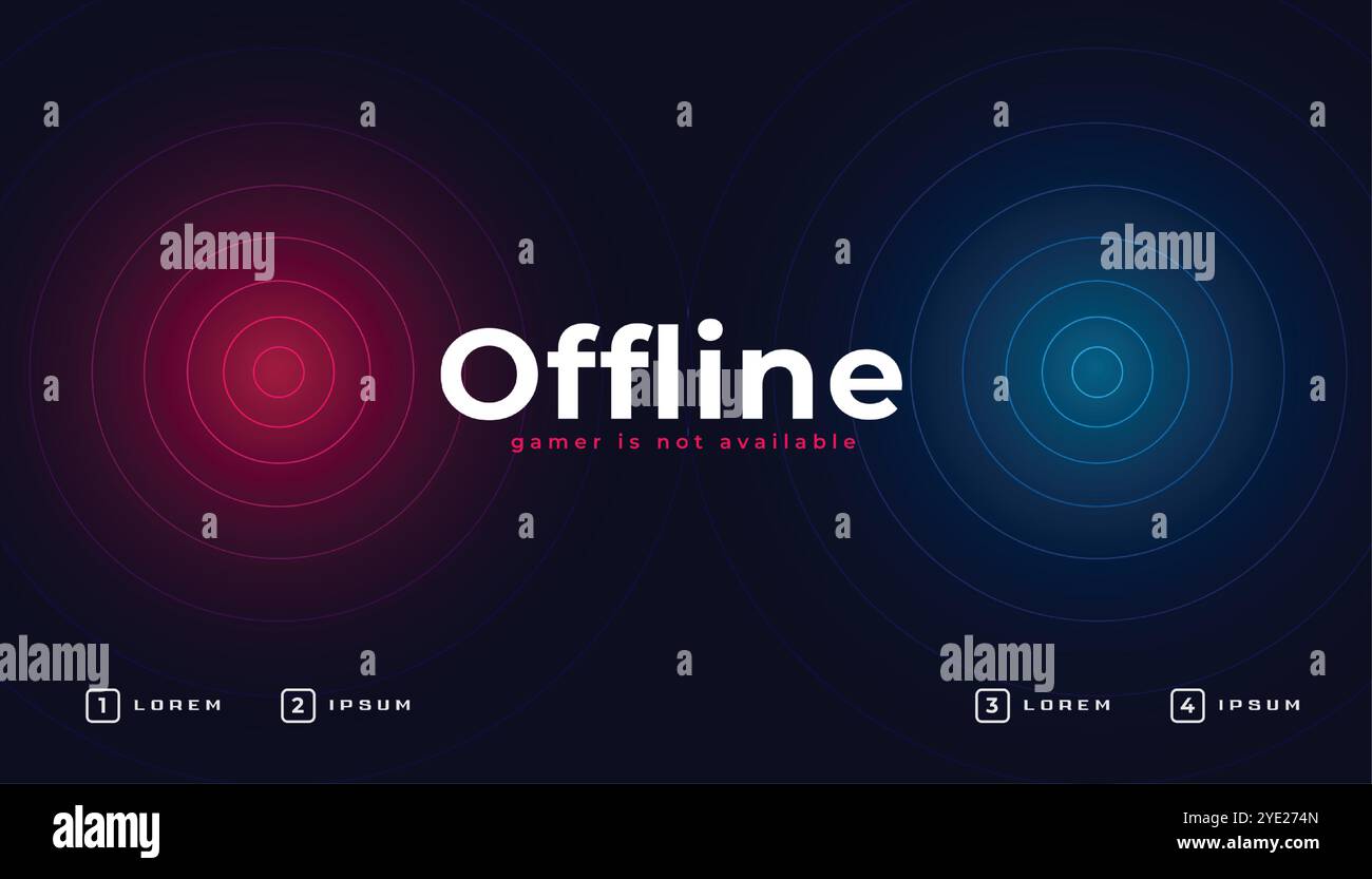 online gaming channel cover template design Stock Vector Image & Art ...