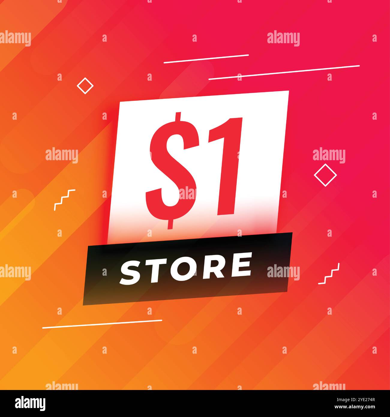 dollar one store online deals background Stock Vector Image & Art - Alamy