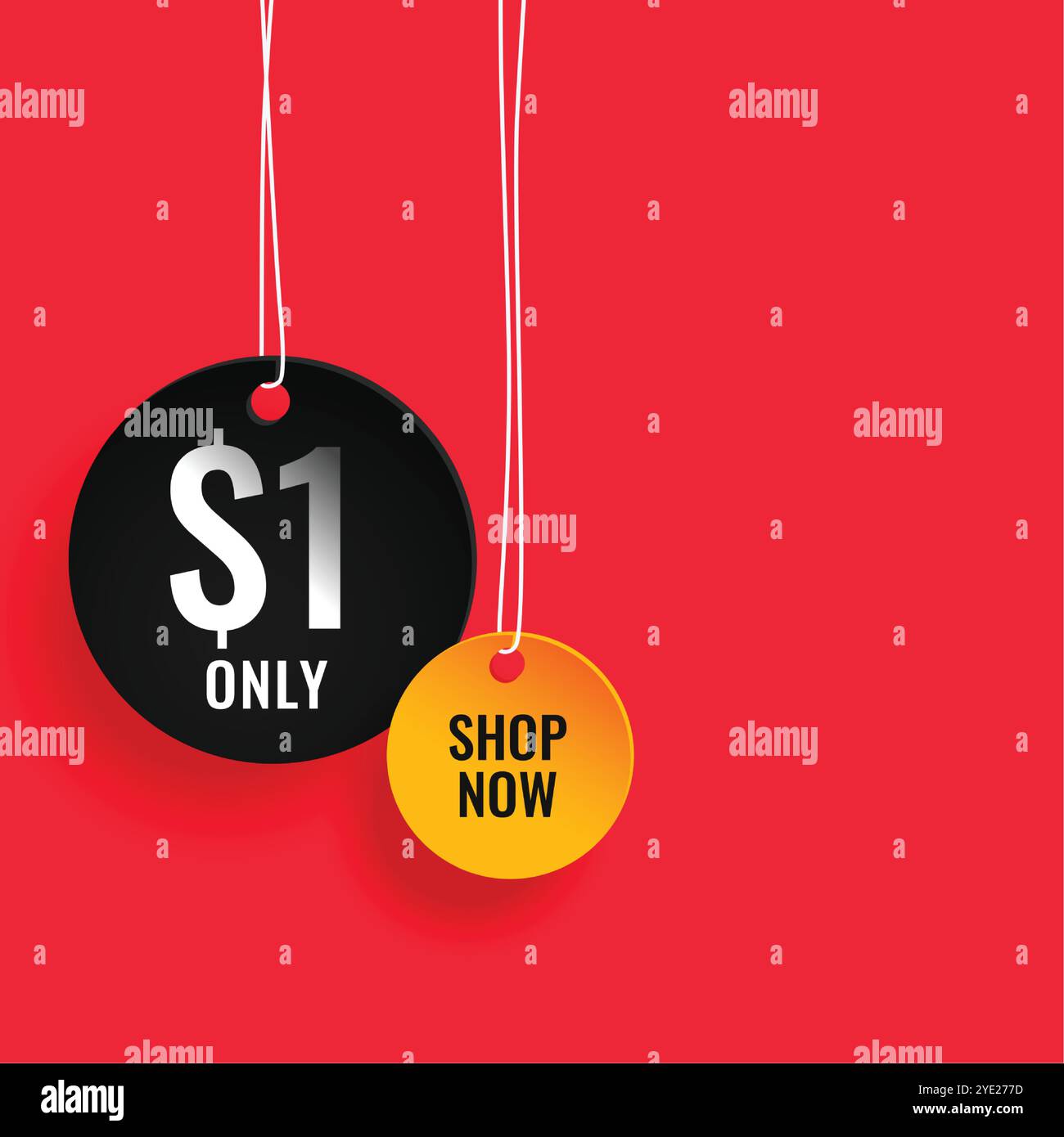 One dollar only Stock Vector Images - Alamy