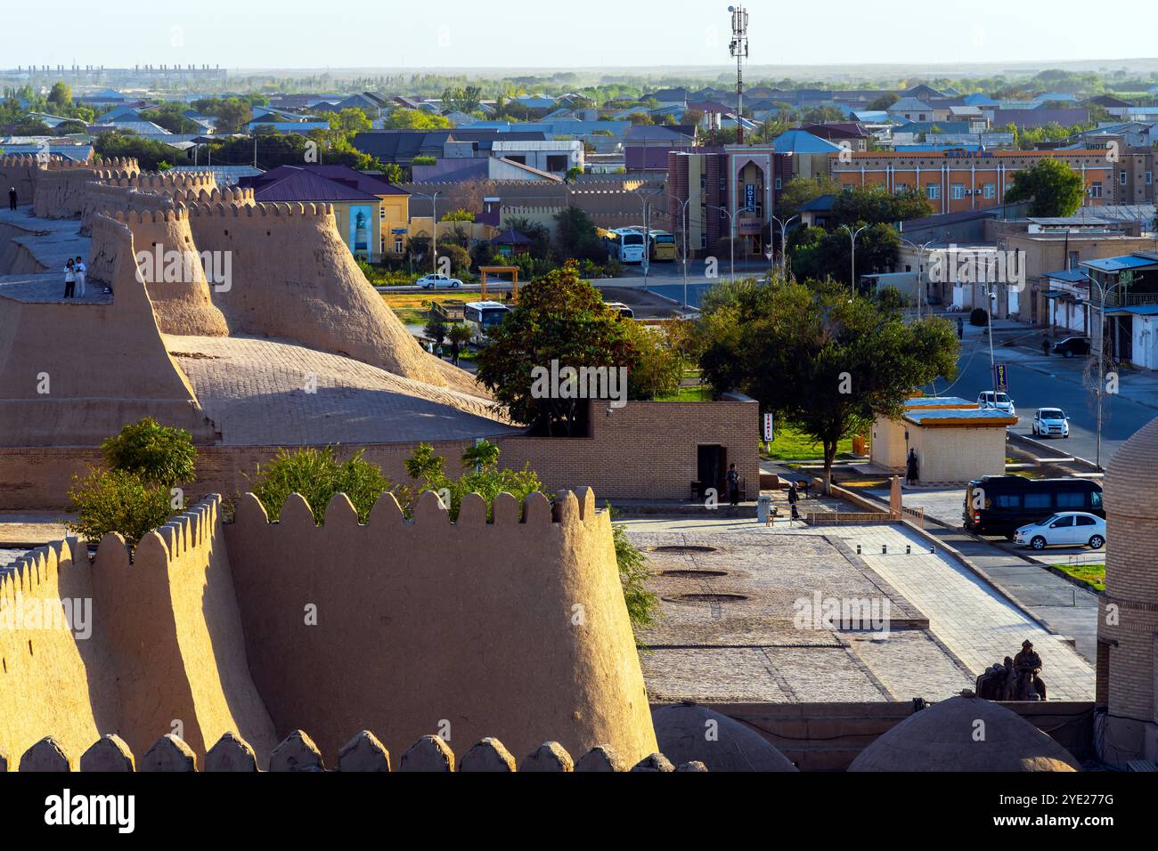 Exterior of the Polvon darvoza gate (Eastern Gate) of the Khiva inner ...