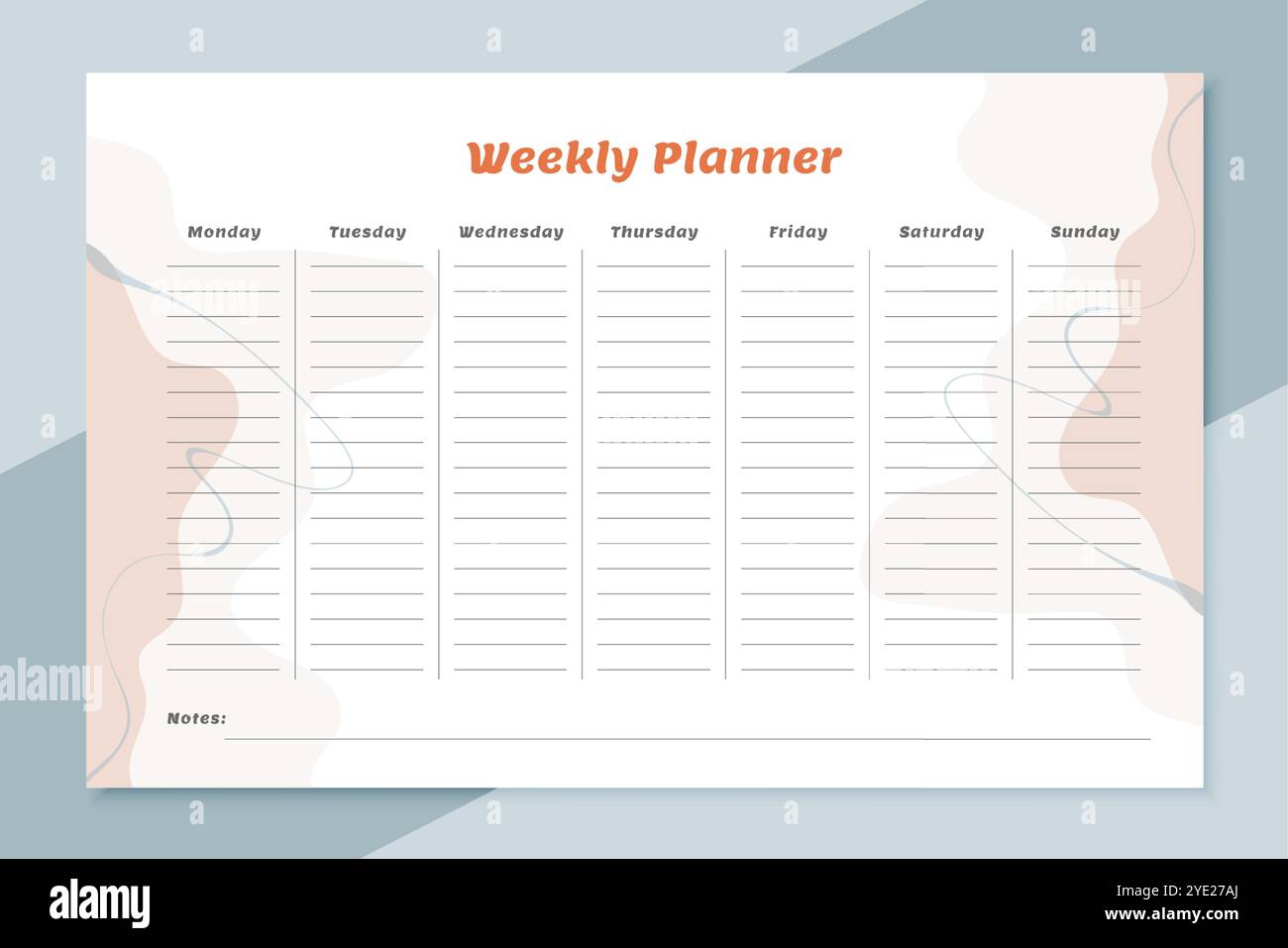 template todo list weekly plannet design Stock Vector Image & Art - Alamy