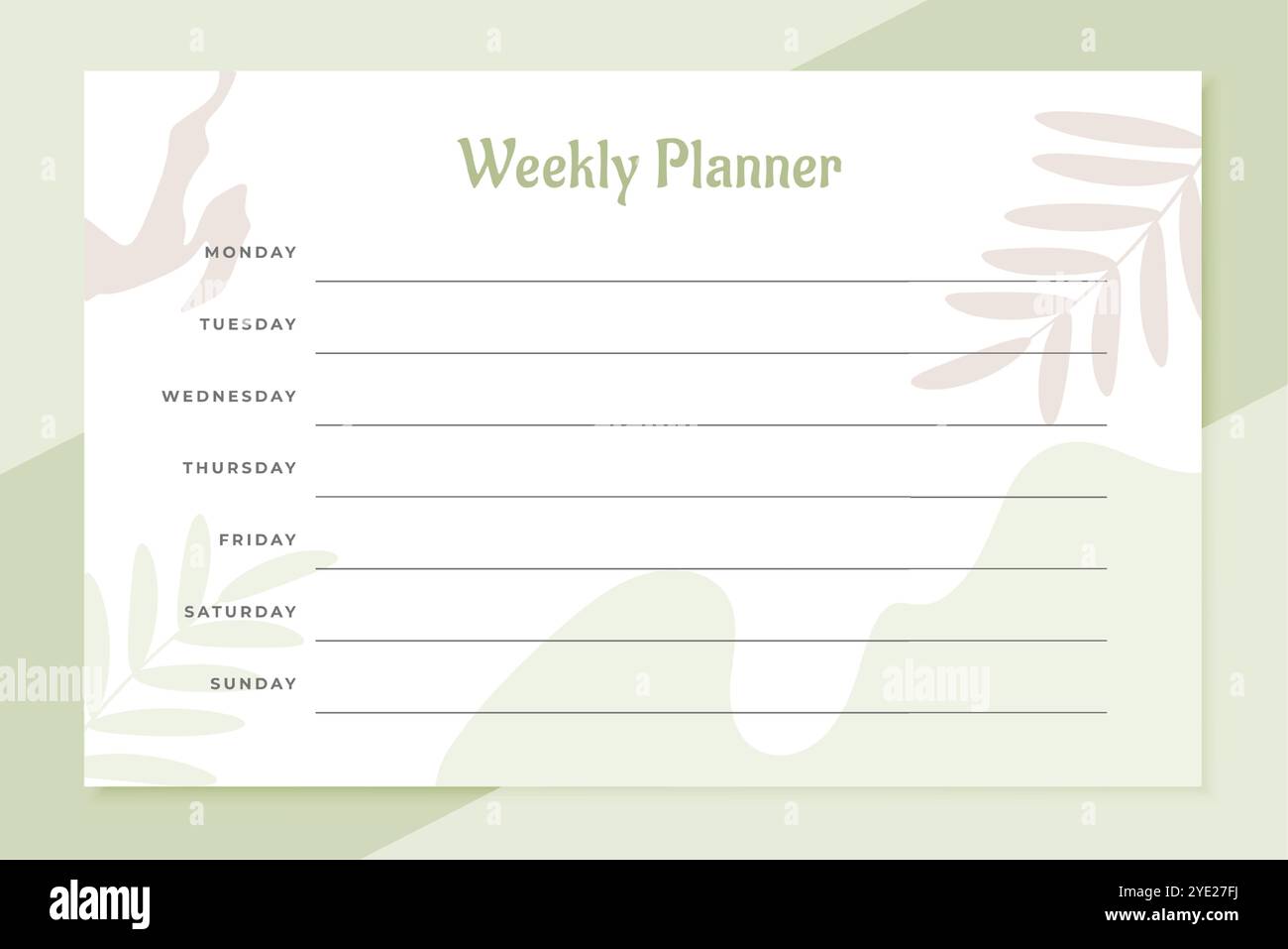 daily todo list organizer for whole week template Stock Vector Image ...