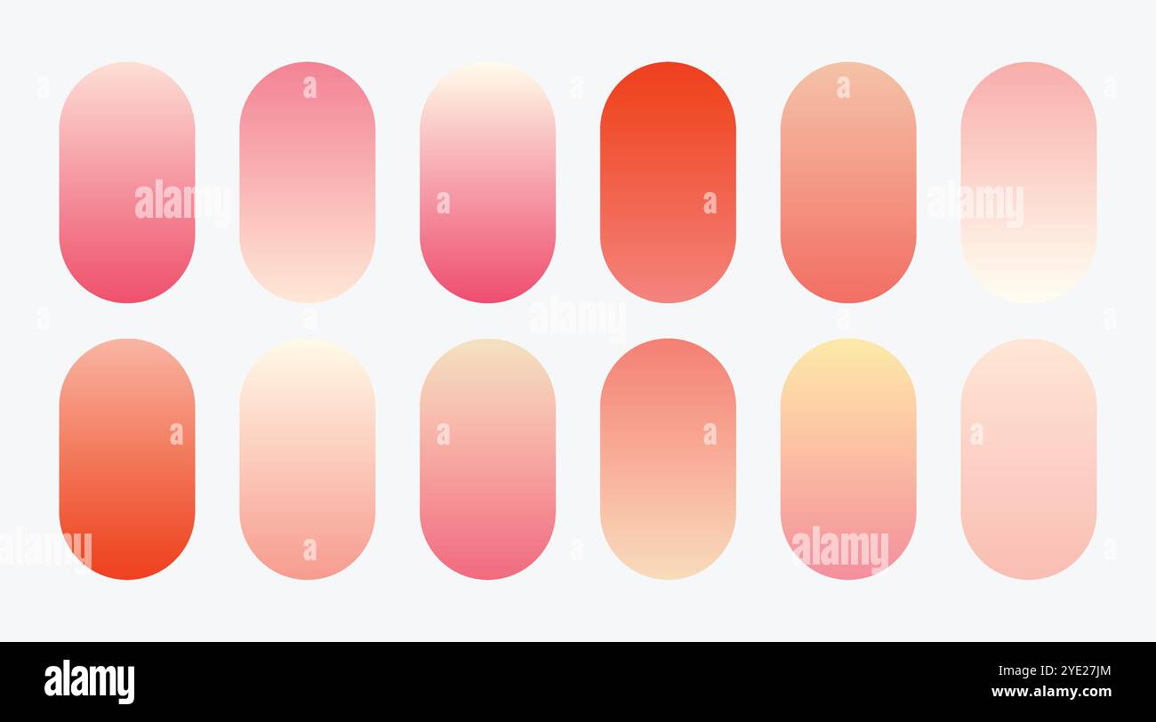soft pink color gradients pack Stock Vector Image & Art - Alamy