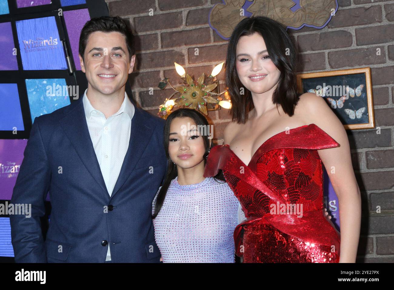 Los Angeles, USA. 28, October, 2024. Pictured left to right, David ...