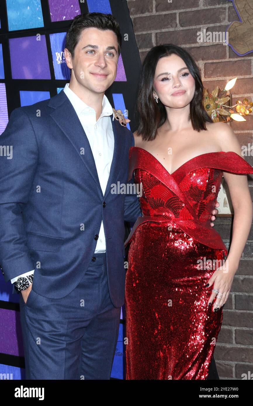 Los Angeles, USA. 28, October, 2024. Pictured left to right, David Henrie, Selena Gomez at the ...
