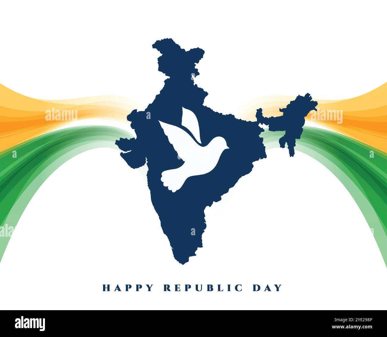 Indian map with peace bird hi-res stock photography and images - Alamy