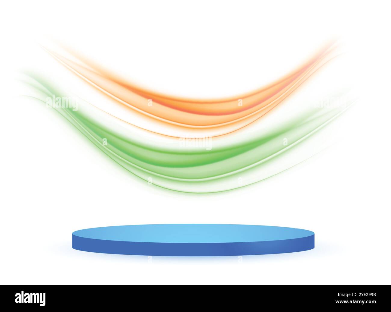 3d podium platform with indian flag theme background for republic day ...