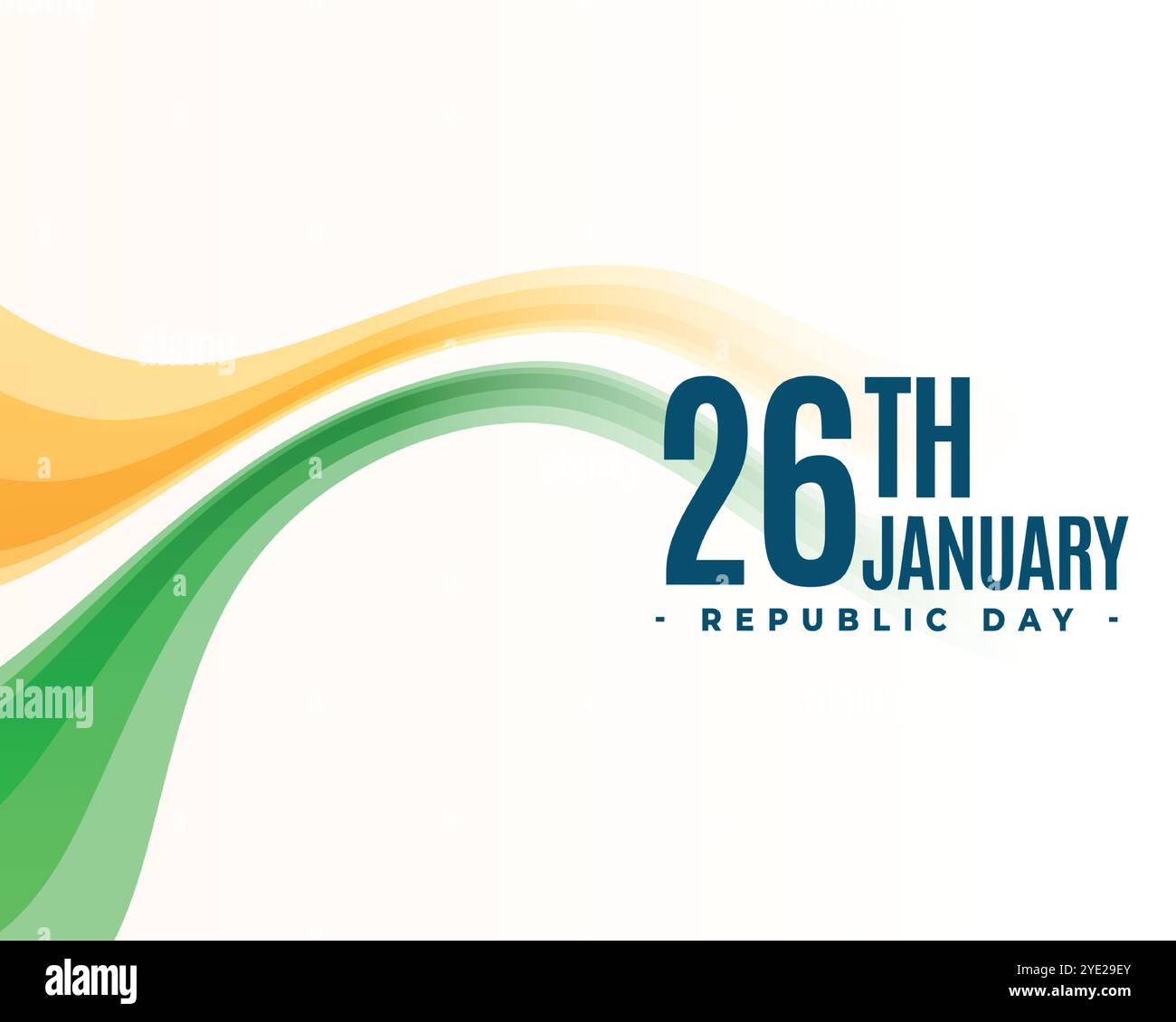 26th january happy indian republic day creative flag background vector ...