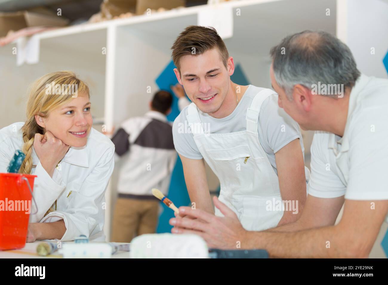 Male teacher worker students hi-res stock photography and images - Alamy