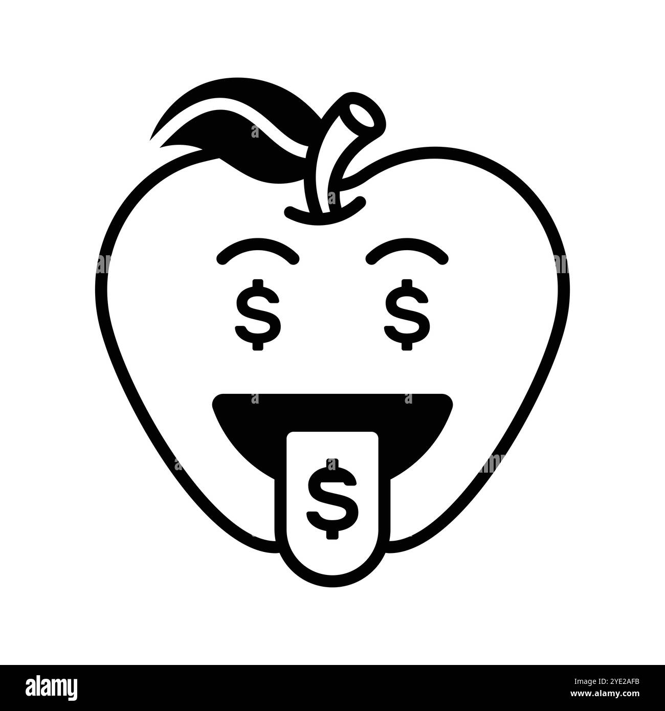 Greed face Stock Vector Images - Alamy