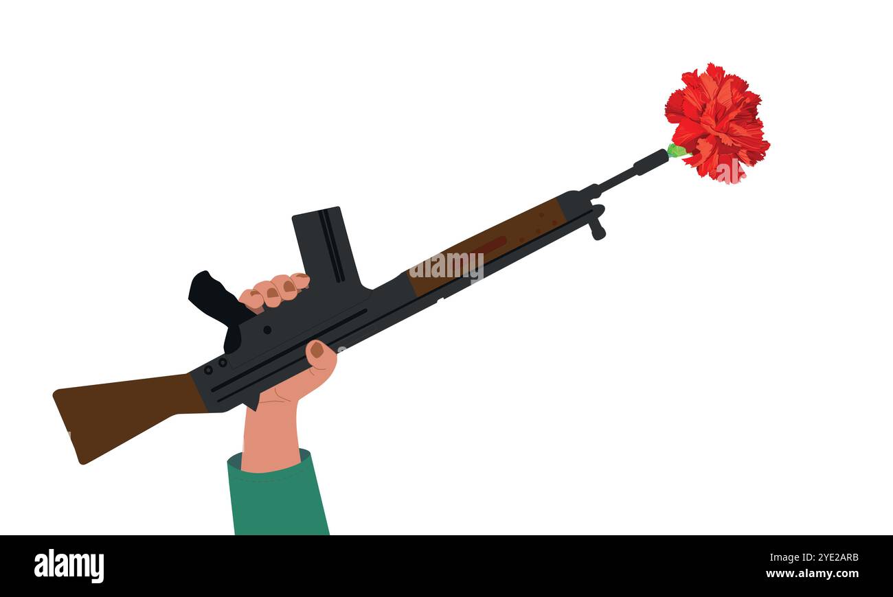 Portuguese revolution flower Stock Vector Images - Alamy