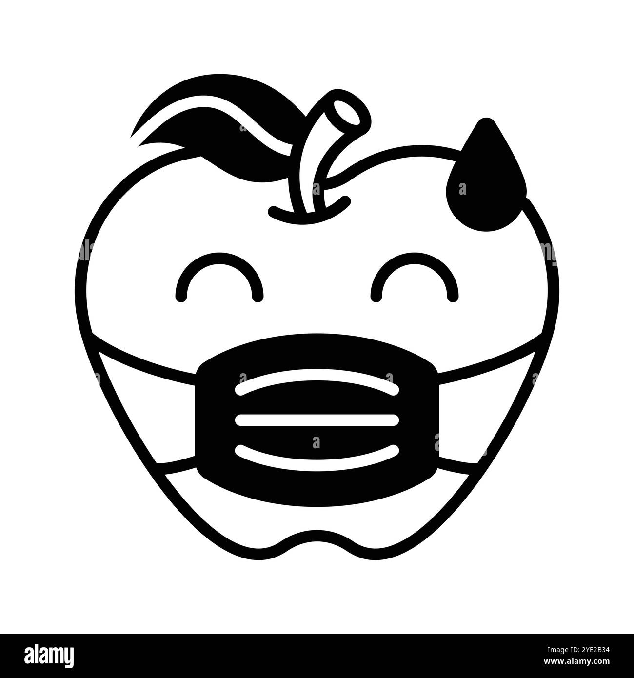 Medical mask vector vectors Black and White Stock Photos & Images - Alamy