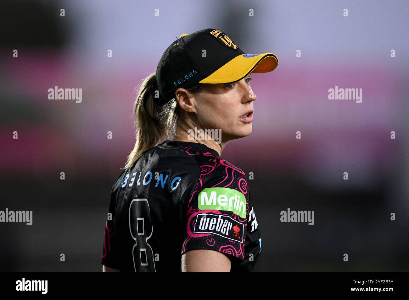 Sydney, Australia. 29th Oct, 2024. Ellyse Perry of the Sixers looks on ...
