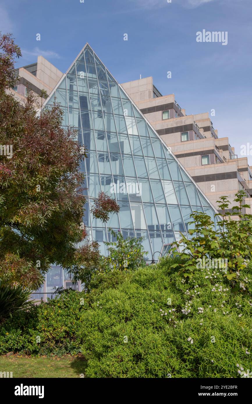 the glass pyramid architecture of the Leonardo Royal Grand Harbour ...