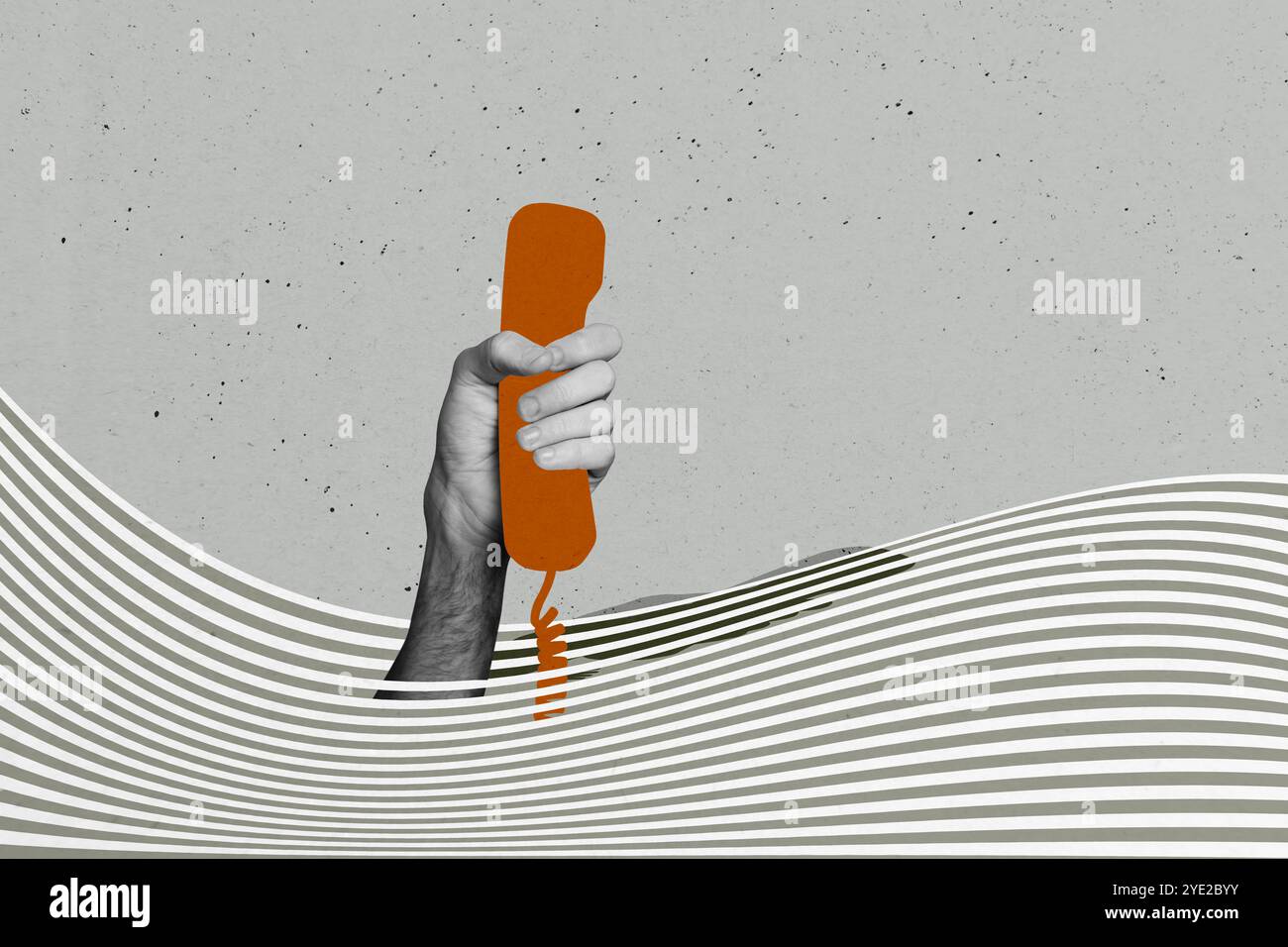 Composite trend artwork sketch collage of stripes line zebra print ...