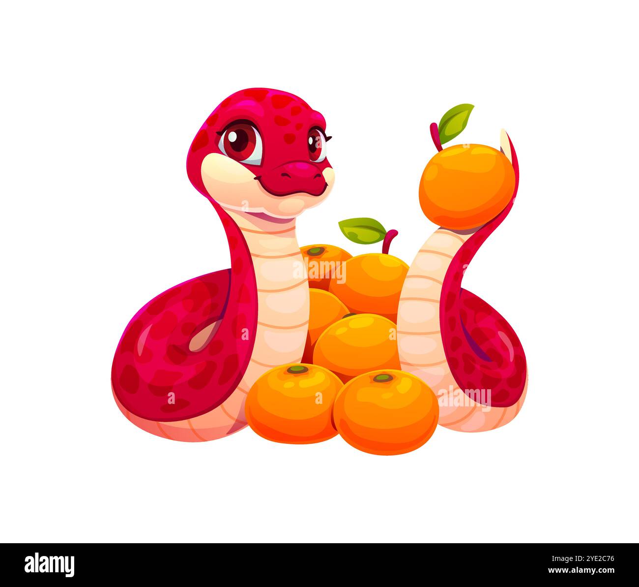 Curled snake Stock Vector Images - Alamy