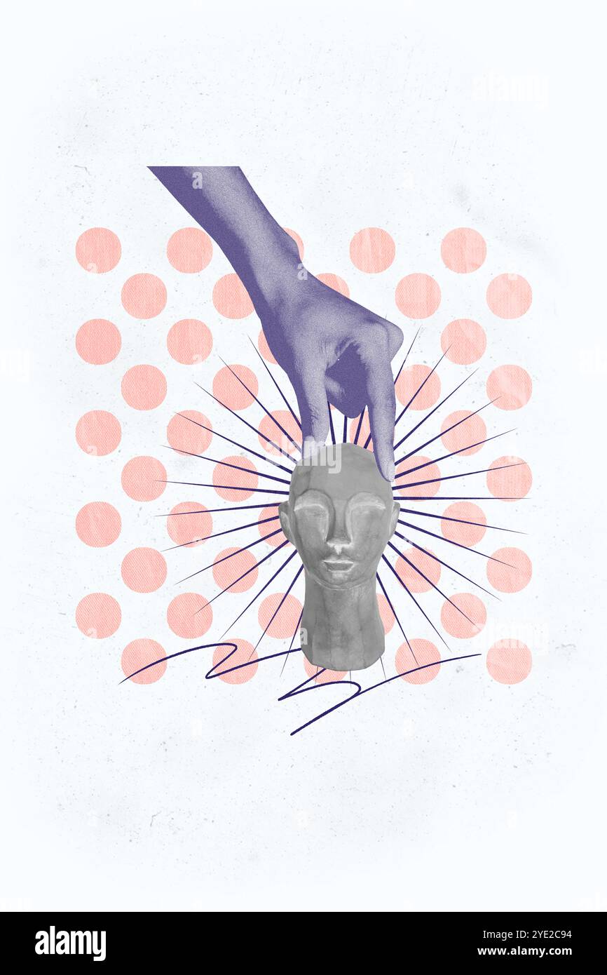 Composite trend artwork sketch image photo collage of bodyless hand ...