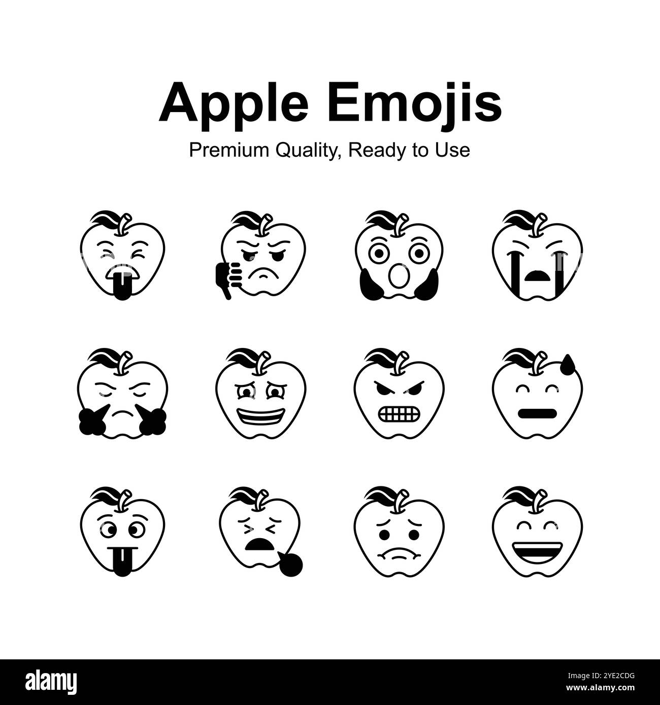 Set of emoji icons, cute expressions vector design Stock Vector Image ... Set of emoji icons, cute expressions vector design Stock Vector Image ...