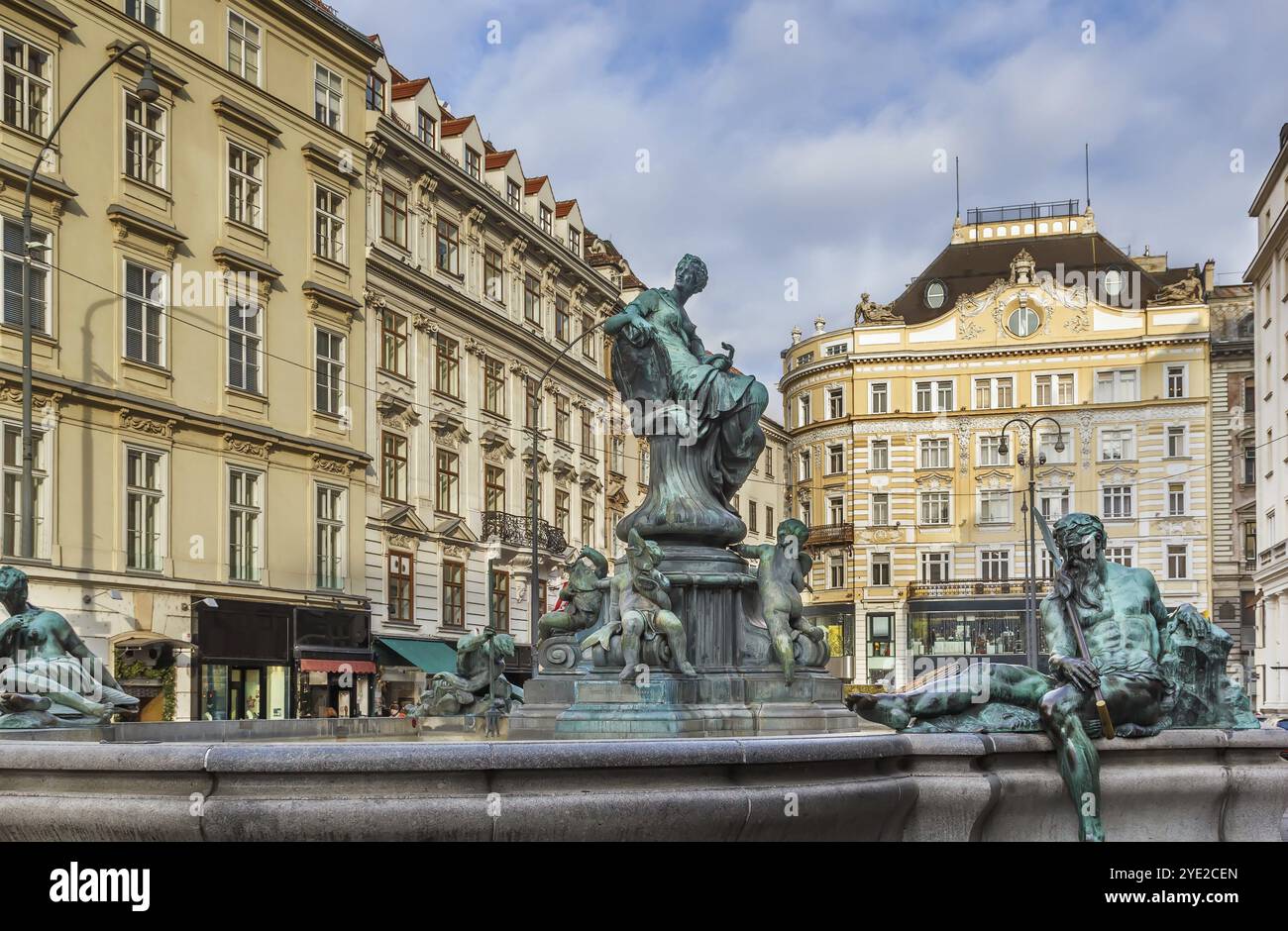 Donner Fountain was created between the years 1737 and 1739 by sculptor ...