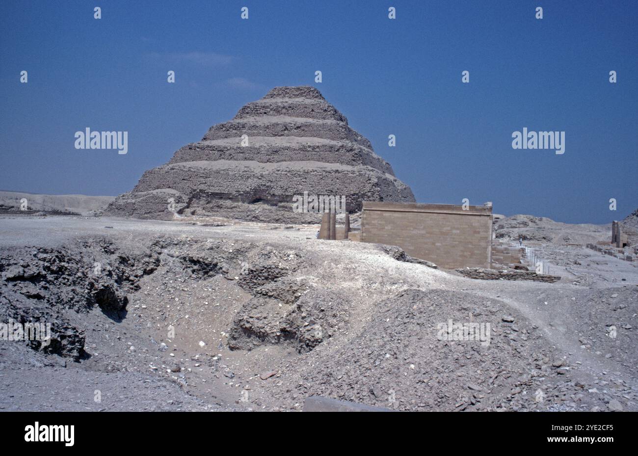 Step pyramid of Djoser, Sakkara, al-Jiza governorate, Egypt, September ...