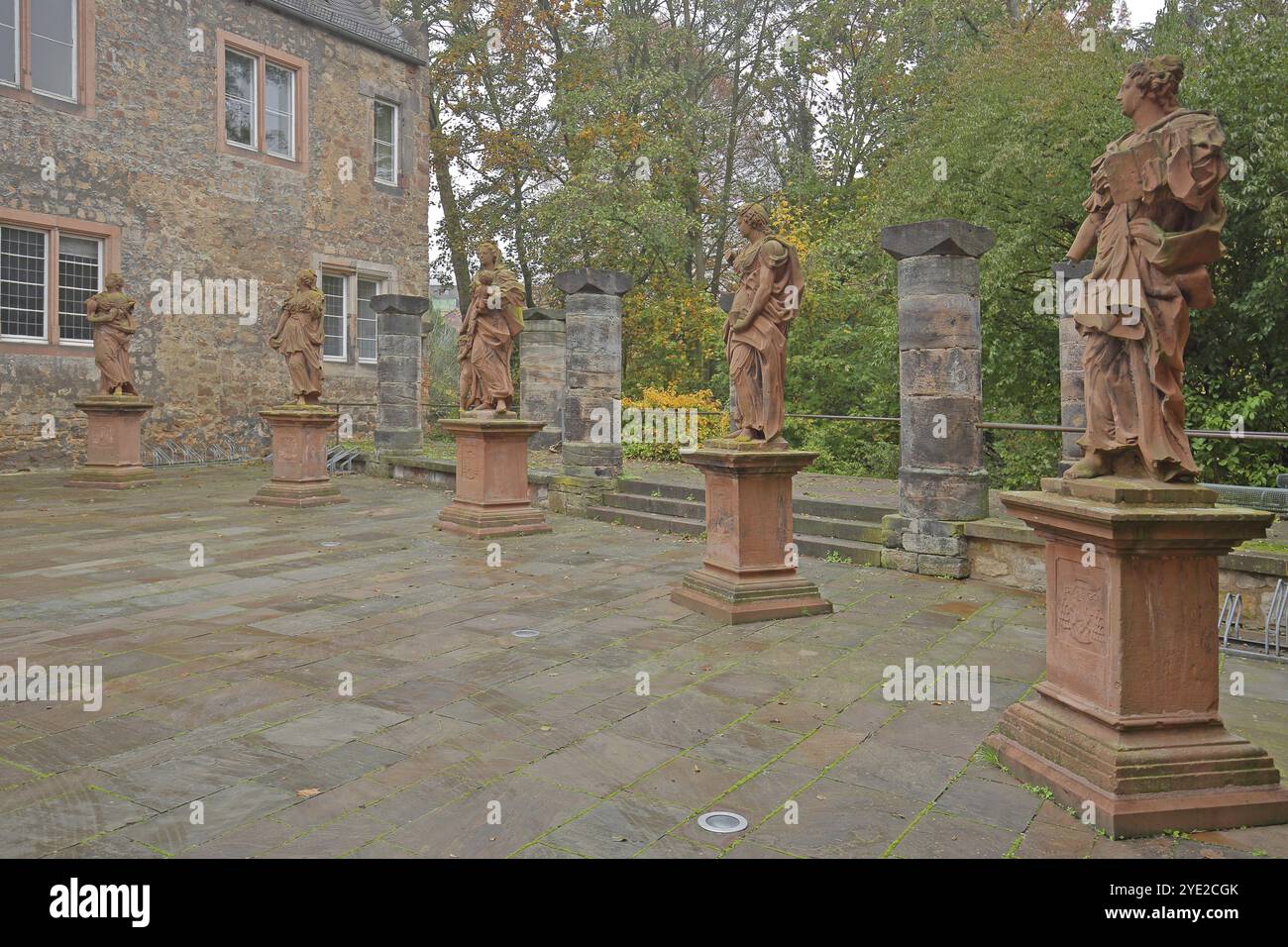 Sculptures by baroque sculptor Johann Friedrich Joseph Sommer on the ...