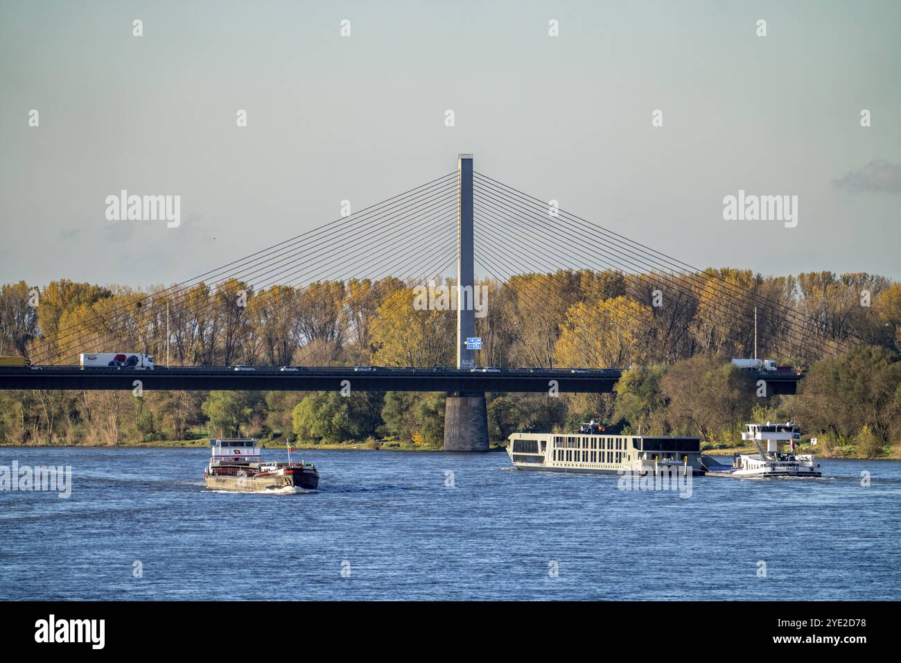 Friedrich Ebert Bridge over the Rhine near Bonn, also known as the ...