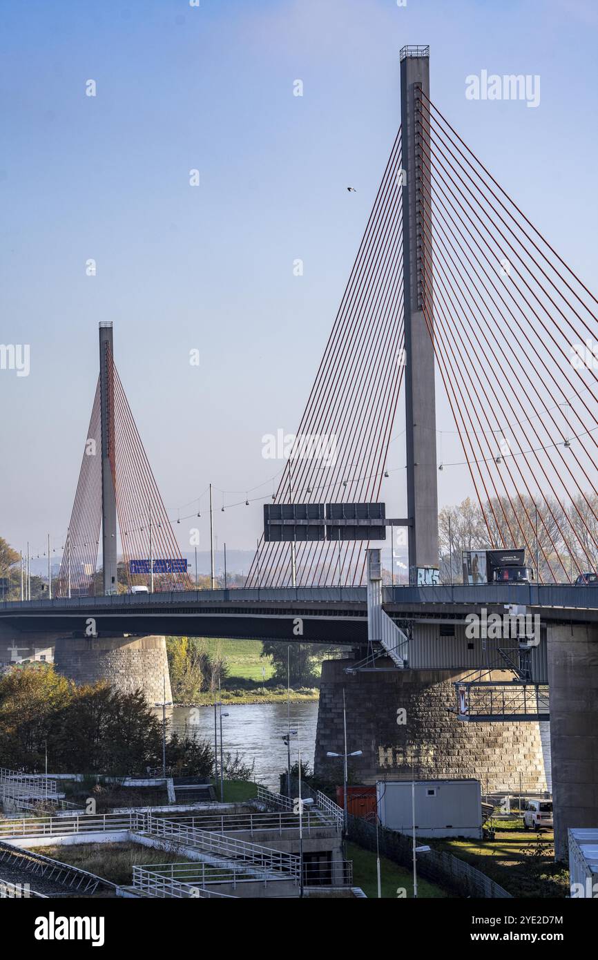 Friedrich Ebert Bridge over the Rhine near Bonn, also known as the ...