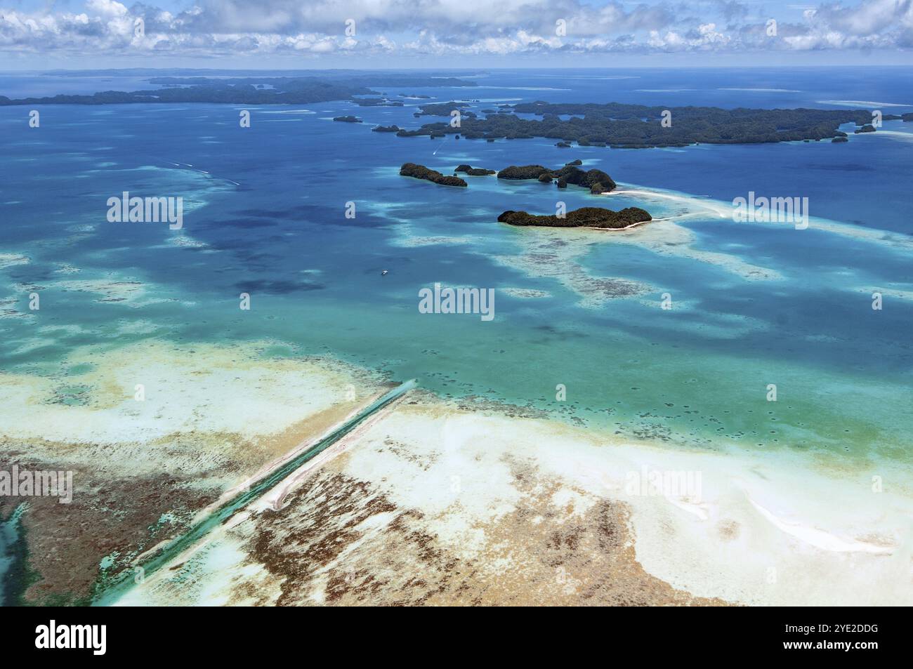 Aerial view from the bottom of the picture German Channel created ...