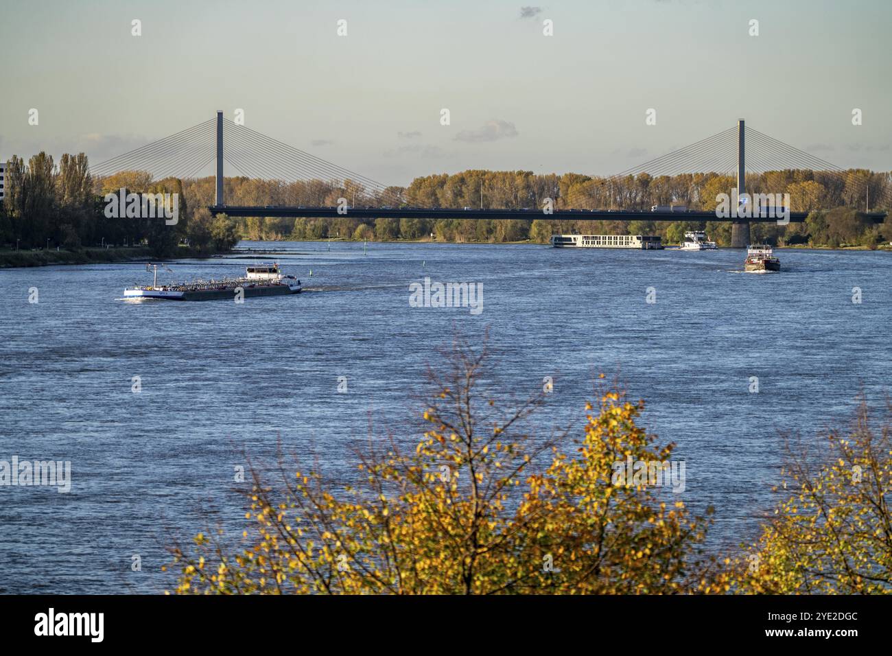 Friedrich Ebert Bridge over the Rhine near Bonn, also known as the ...