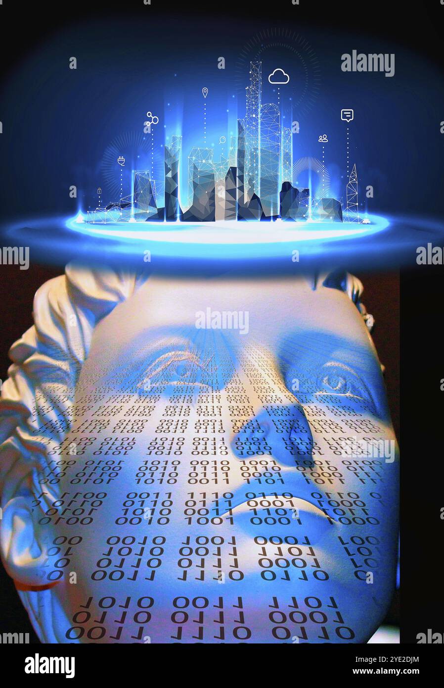 Symbol photo, digital future, thinking machine, ChatGBT, AI dangers ... Symbol photo, digital future, thinking machine, ChatGBT, AI dangers ...