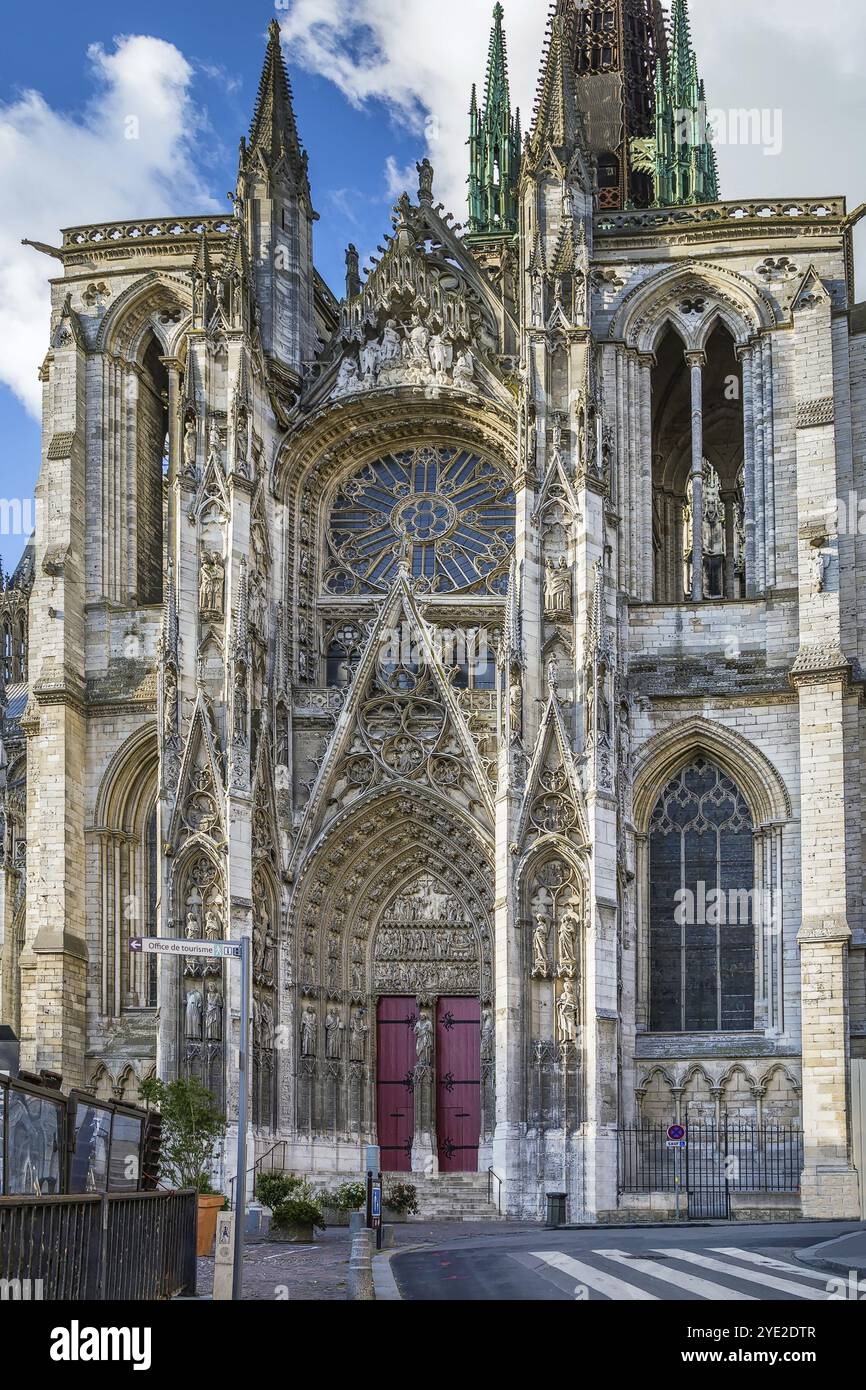 Rouen Cathedral is a Roman Catholic Gothic cathedral in Rouen, Normandy ...