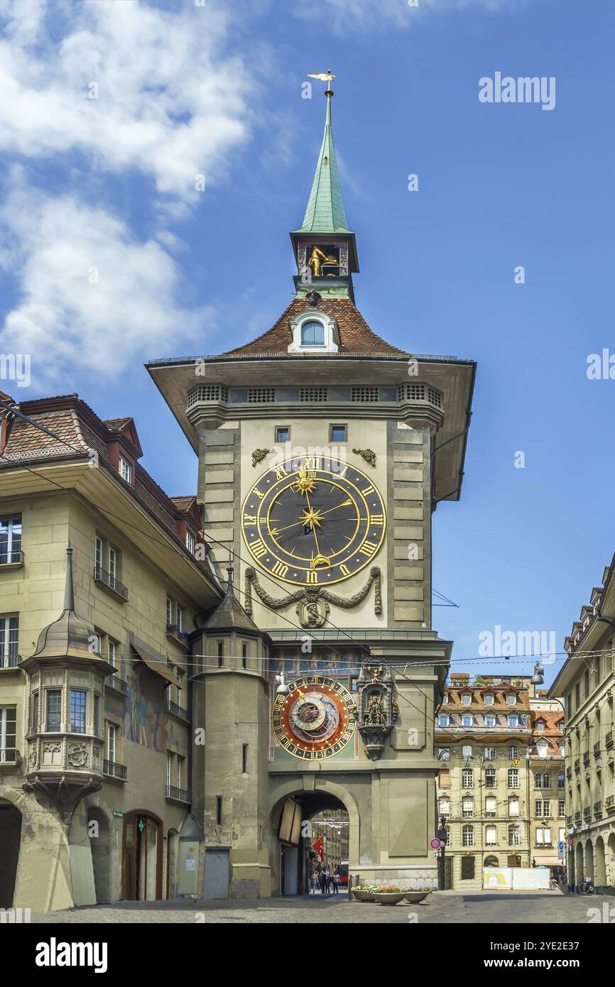 Zytglogge is medieval clock tower in Bern downtown, Switzerland. East ...