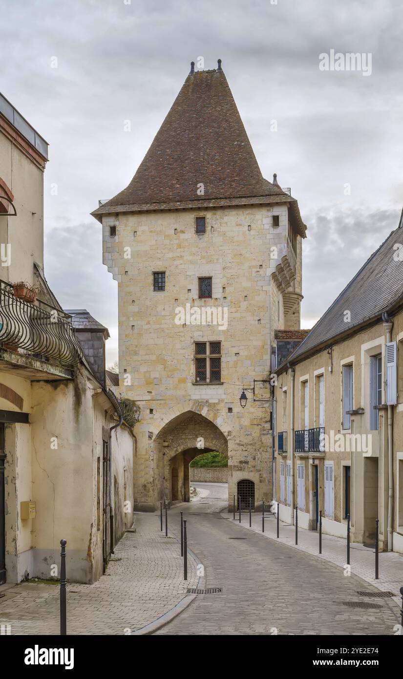 Croux Gate (Porte du Croux) in Nevers downtown, France, Europe Stock ...