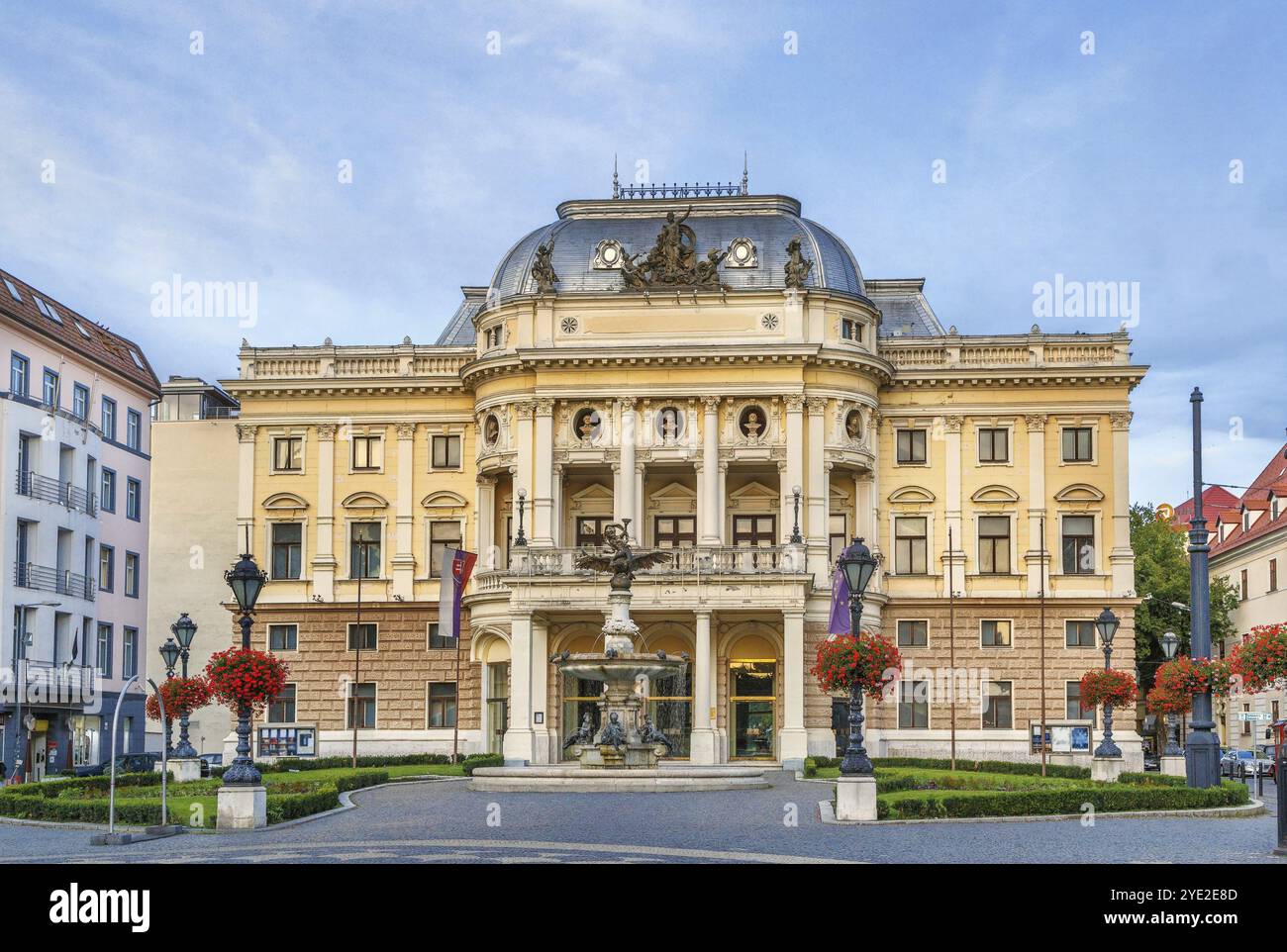 Neo-Renaissance theatre building of Slovak National Theatre in the Old ...