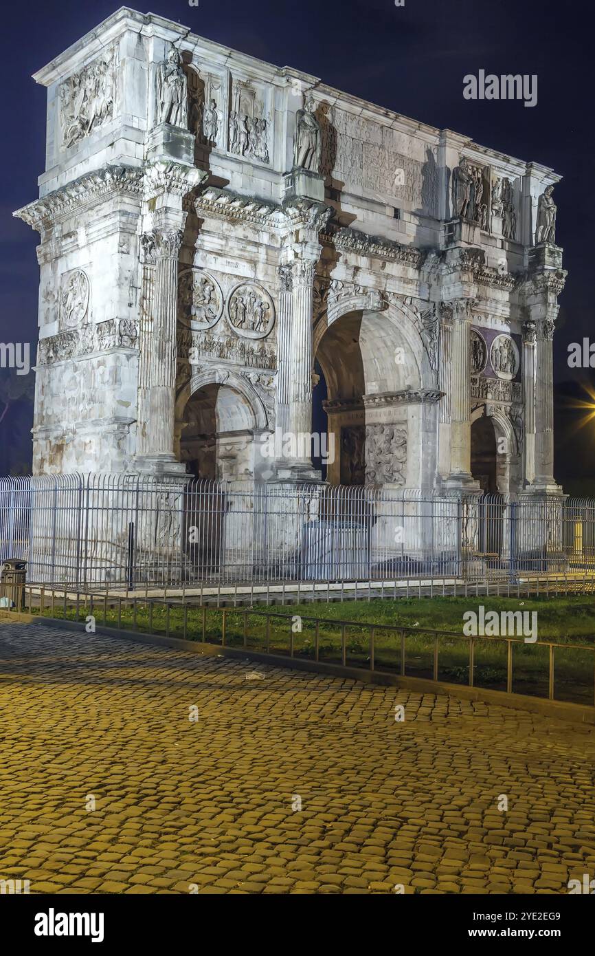 The Arch of Constantine is a triumphal arch in Rome, situated between ...