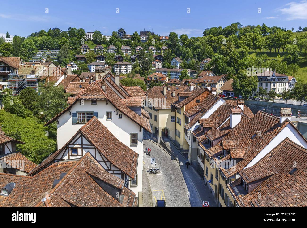 Aerial view historic part bern hi-res stock photography and images - Alamy