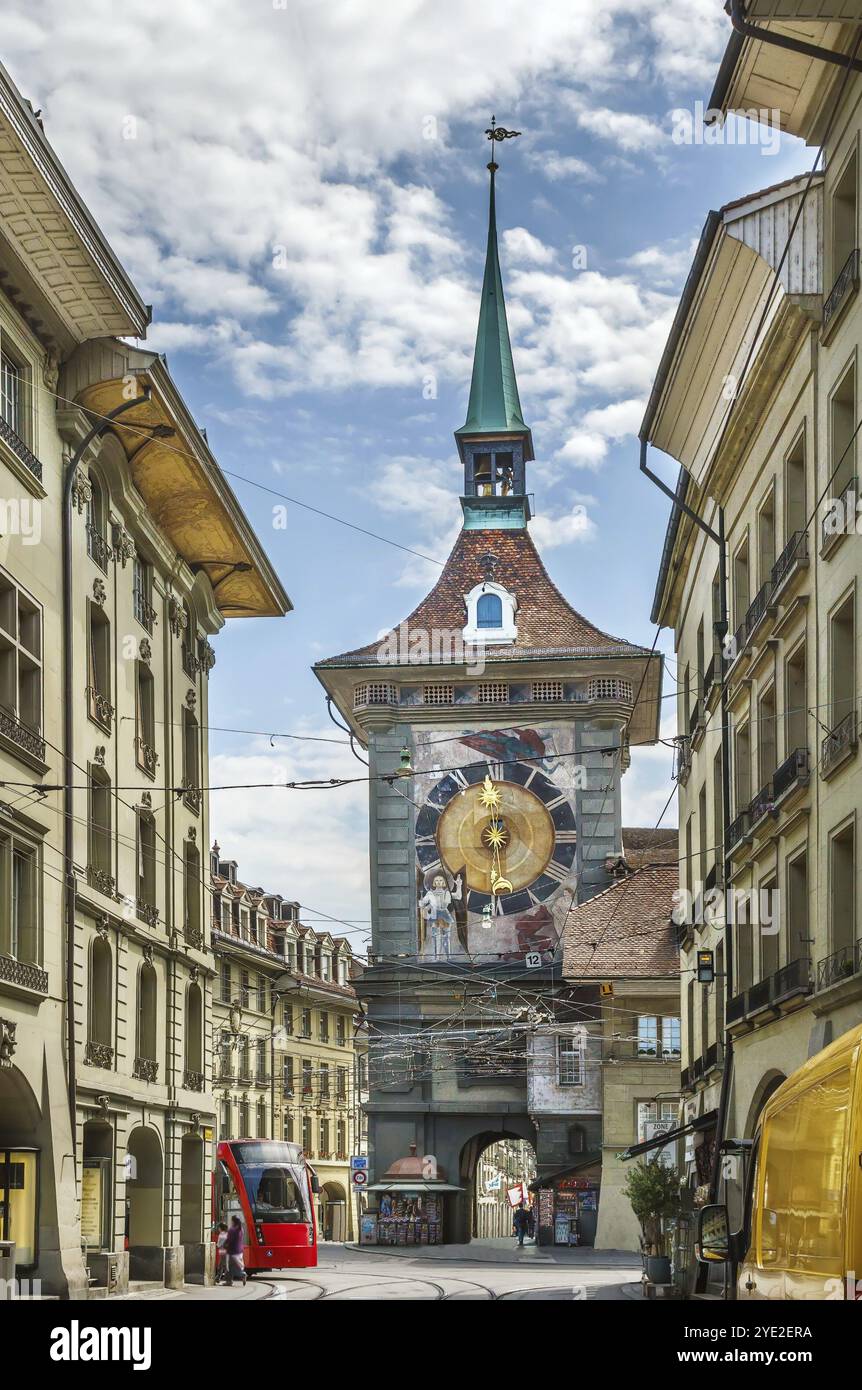 Zytglogge is medieval clock tower in Bern downtown, Switzerland ...